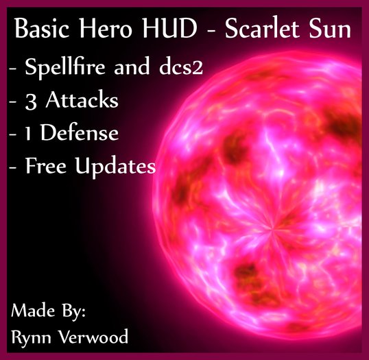 Second Life Marketplace - Basic Hero HUD - Scarlet Sun Spellfire Dcs2